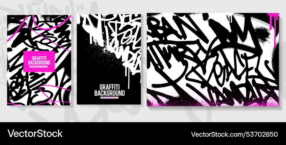Graffiti flyer 3 Royalty Free Vector Image - VectorStock