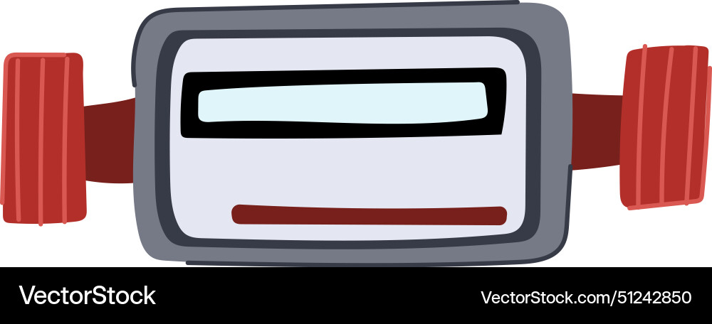 Heating water gas meter cartoon Royalty Free Vector Image