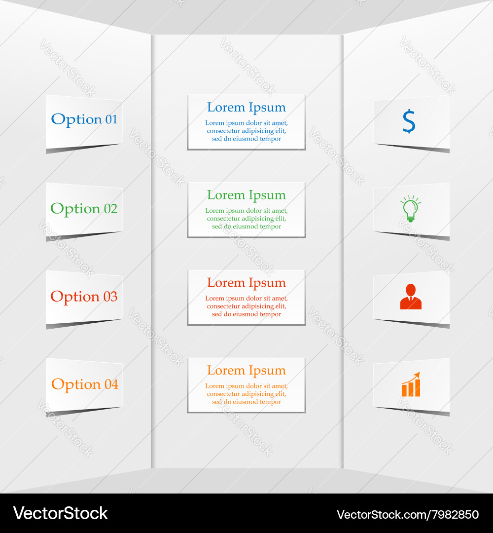 Infographic business elements Royalty Free Vector Image