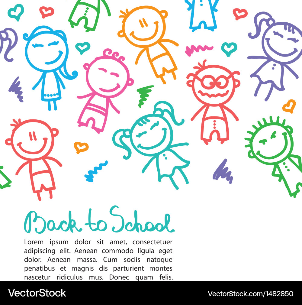 Kid background Royalty Free Vector Image - VectorStock