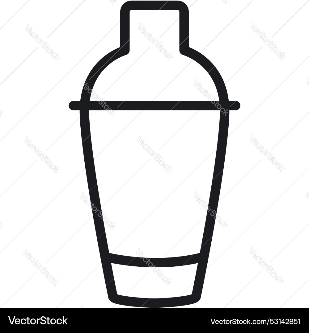 Bar shaker icon symbol on white background Vector Image