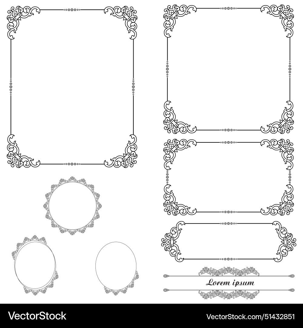 Border frame Royalty Free Vector Image - VectorStock