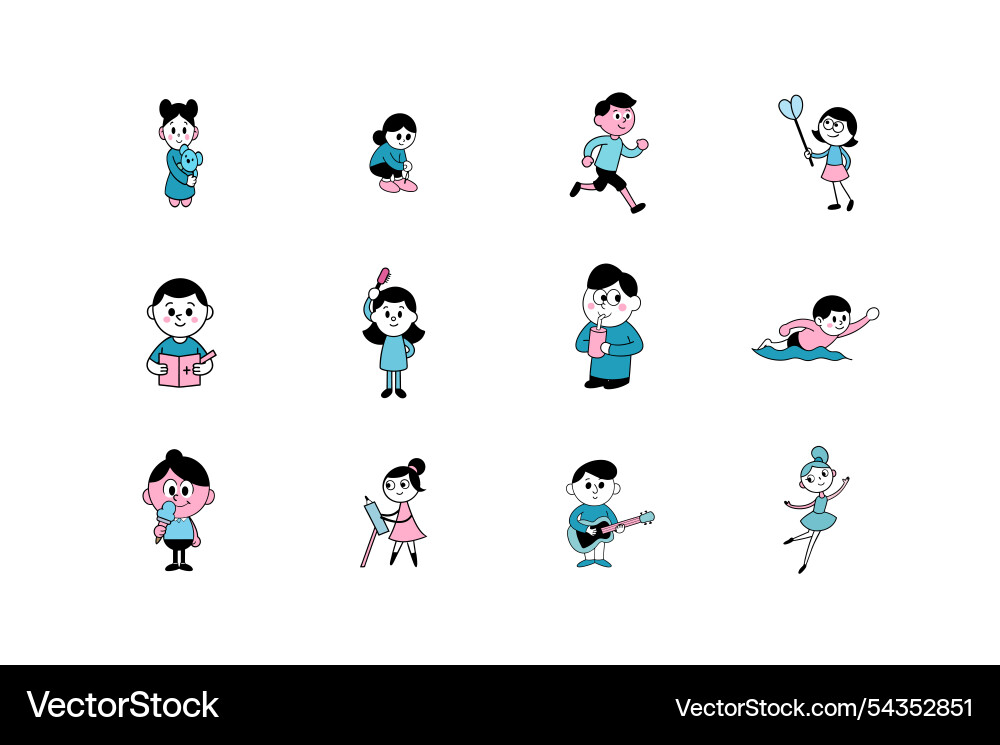 Cartoon character fun royalty-free graphi Vector Image