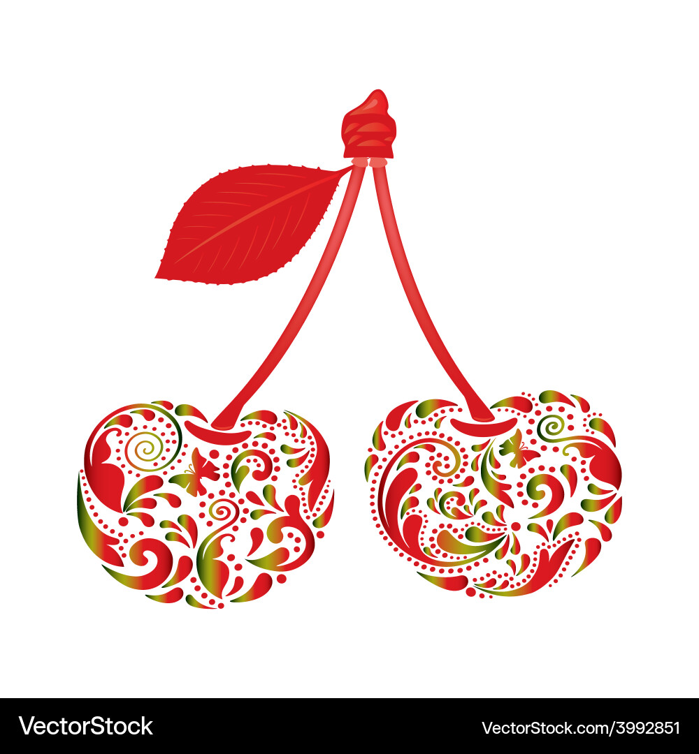 Cherry Royalty Free Vector Image - VectorStock