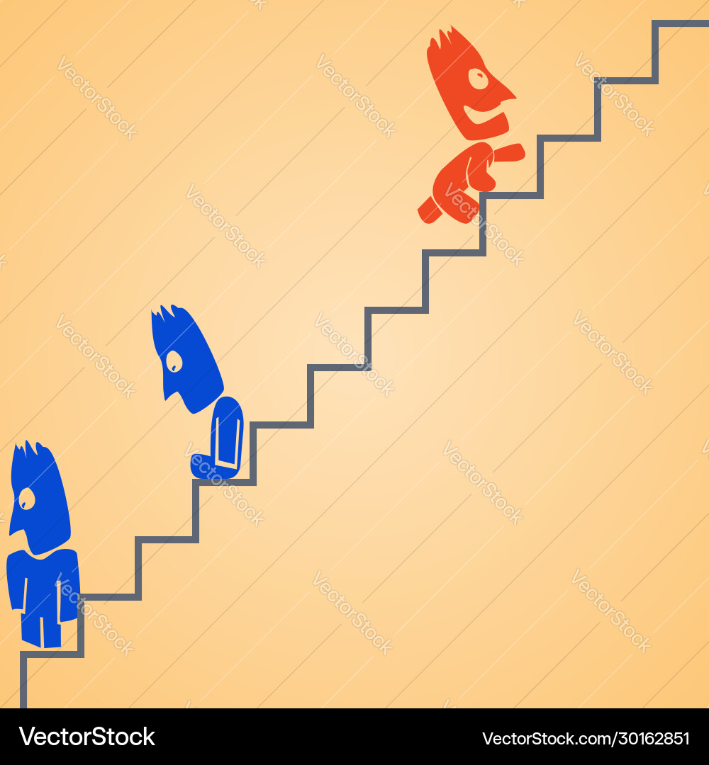 Creeping man Royalty Free Vector Image - VectorStock