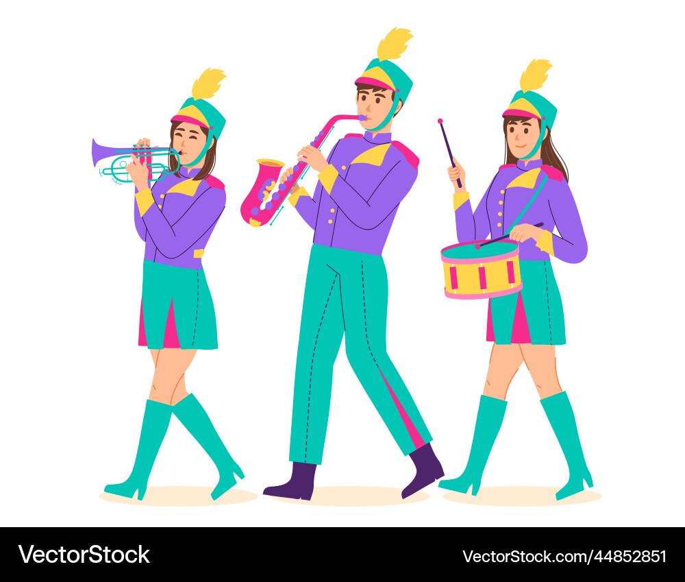 Cartoon Marching Band Graphics