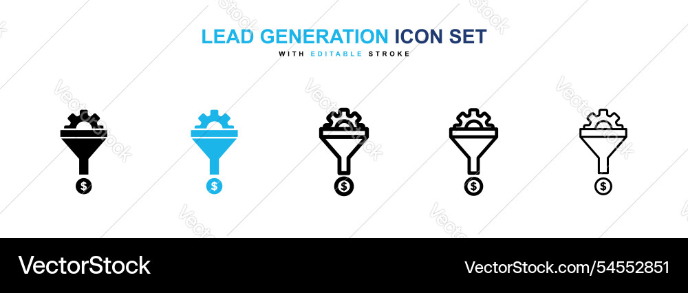Lead generation icon Royalty Free Vector Image