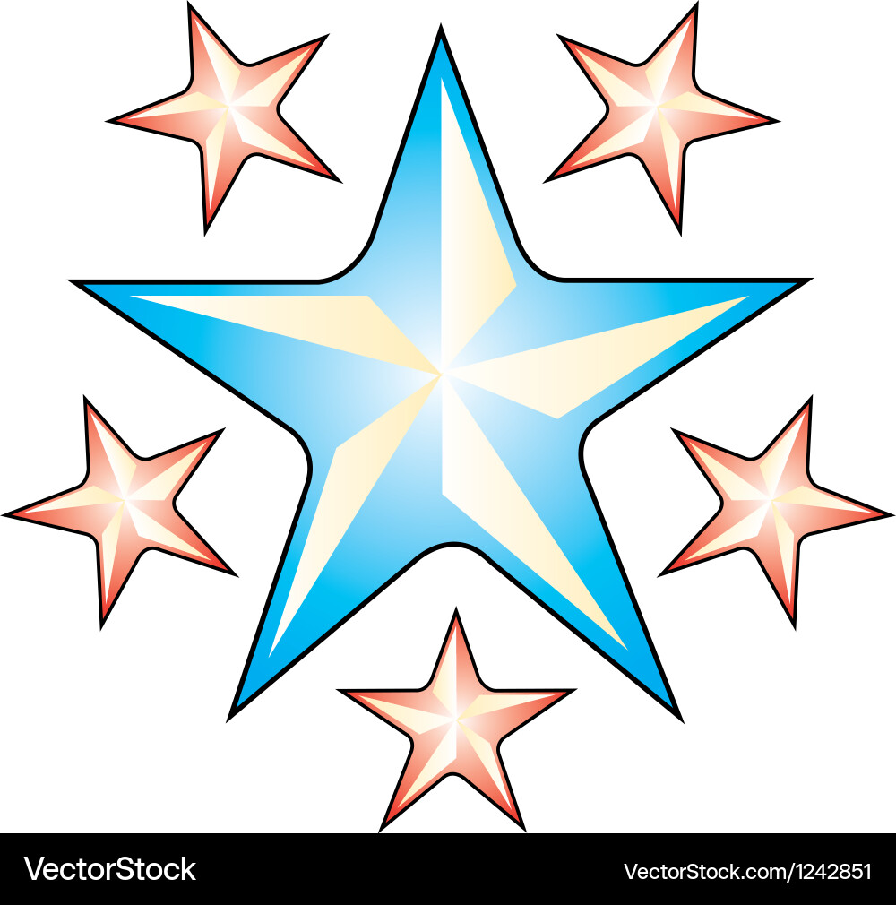 Star tattoo art Royalty Free Vector Image - VectorStock