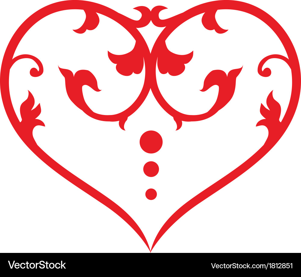 Swirl Heart Vector