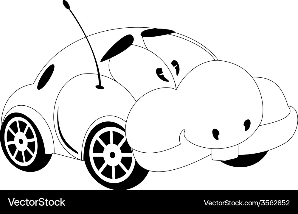 Cartoon car Royalty Free Vector Image - VectorStock