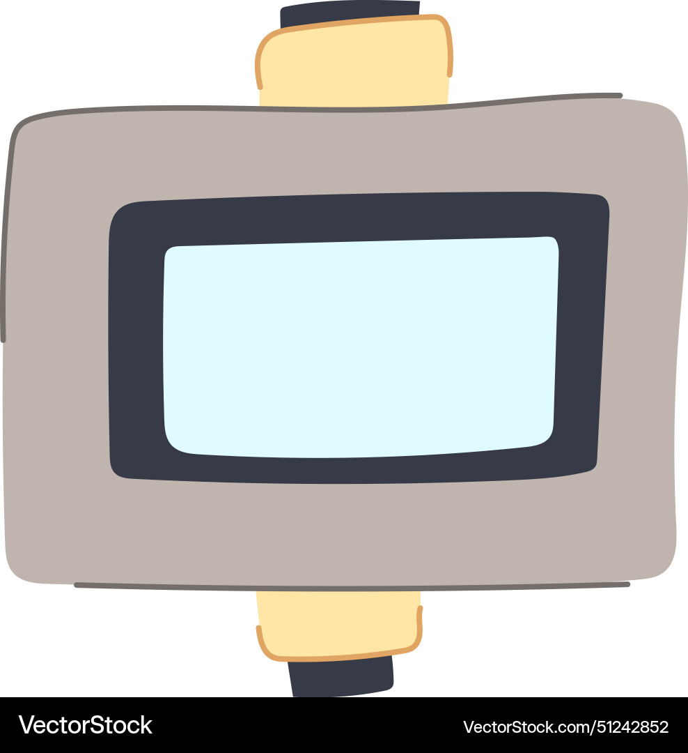 Pipe water gas meter cartoon Royalty Free Vector Image