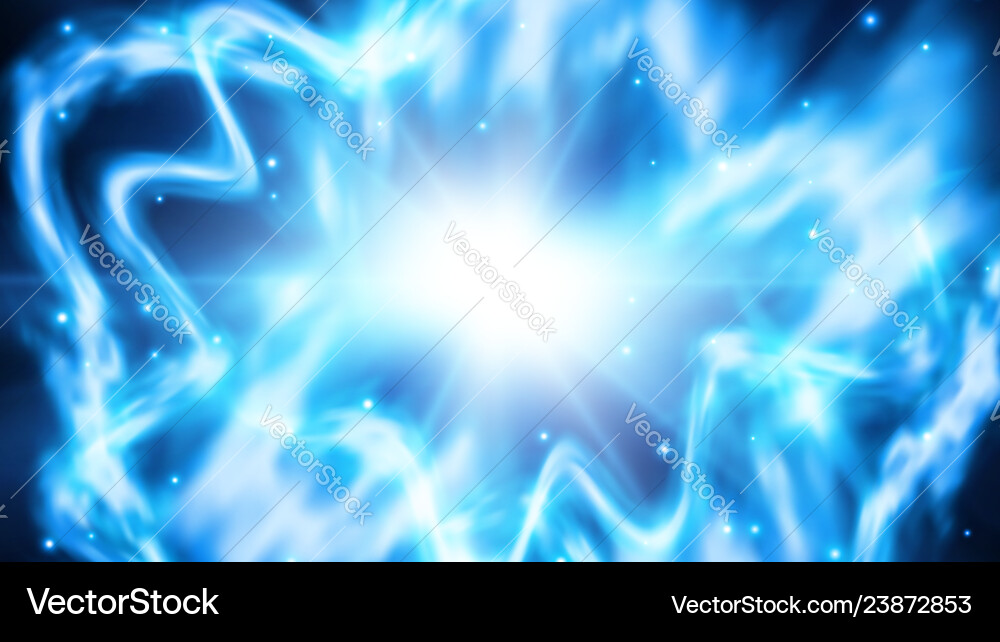 Abstract blue explosion background Royalty Free Vector Image