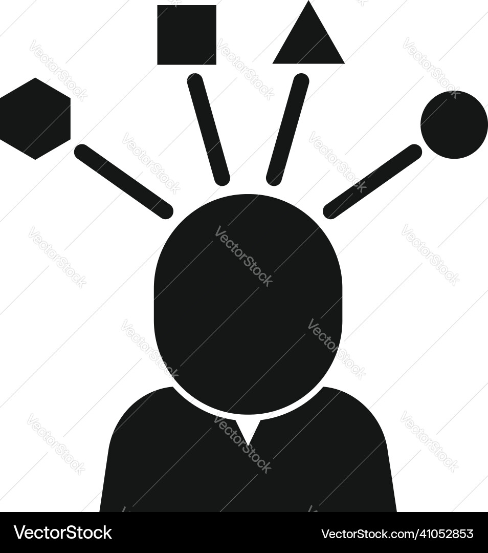 Adapt change icon simple business skill Royalty Free Vector