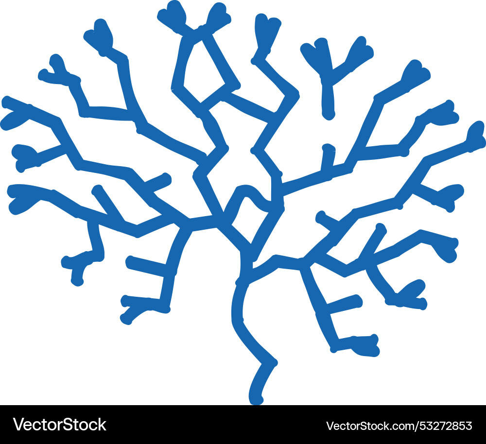 Irish moss seaweed icon doodle Royalty Free Vector Image
