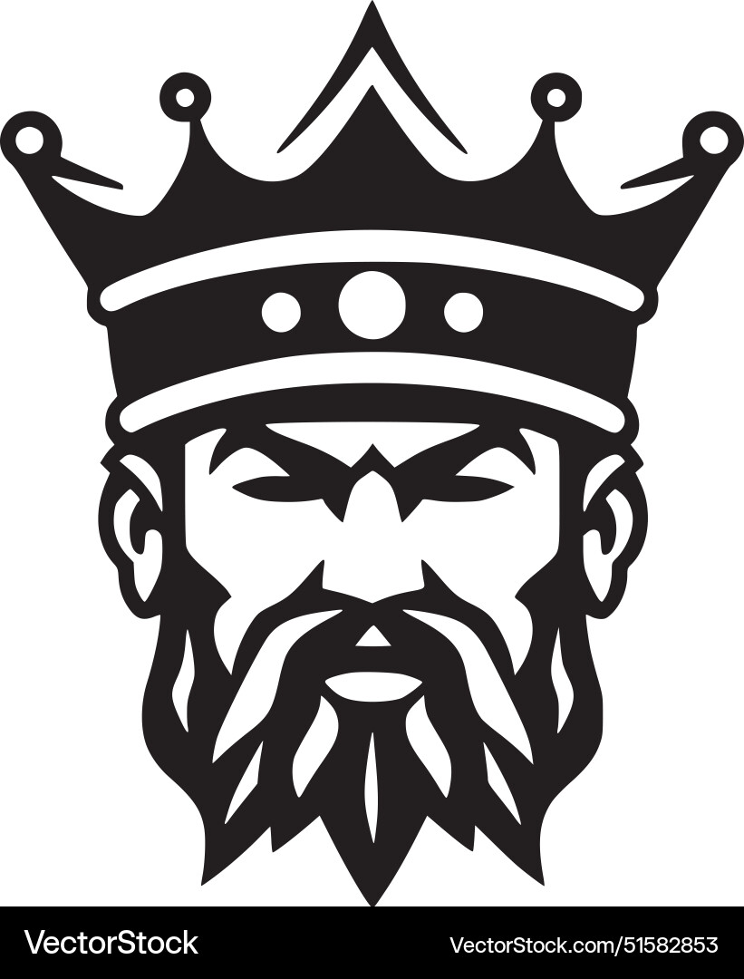 King - minimalist and simple silhouette Royalty Free Vector