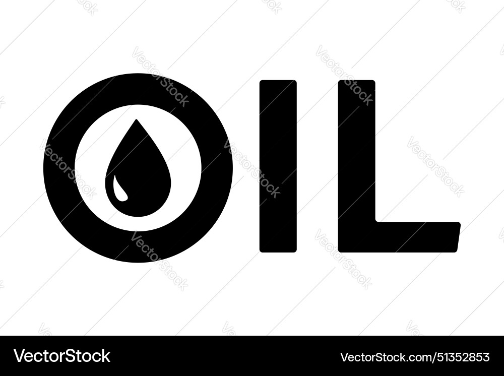 Oil symbol sign Royalty Free Vector Image - VectorStock