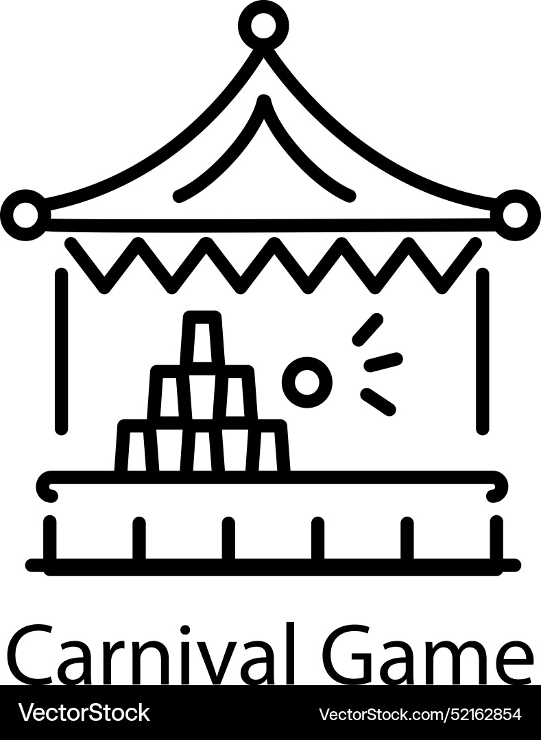 Carnival game Royalty Free Vector Image - VectorStock