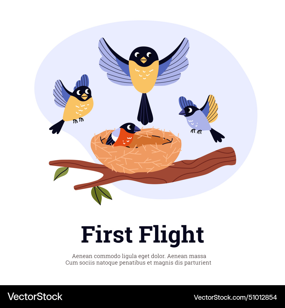 Cartoon showing a bird Royalty Free Vector Image