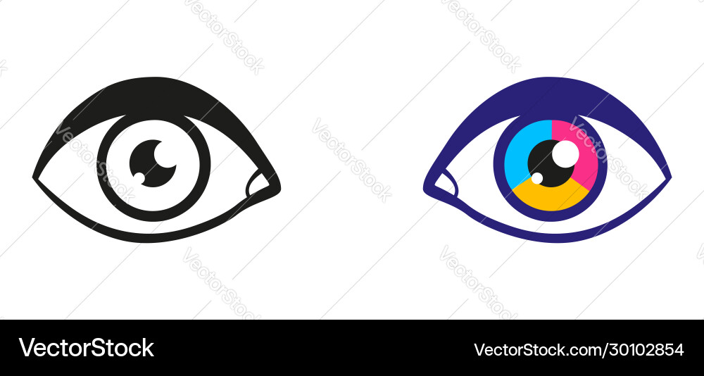 Eyes Royalty Free Vector Image - VectorStock