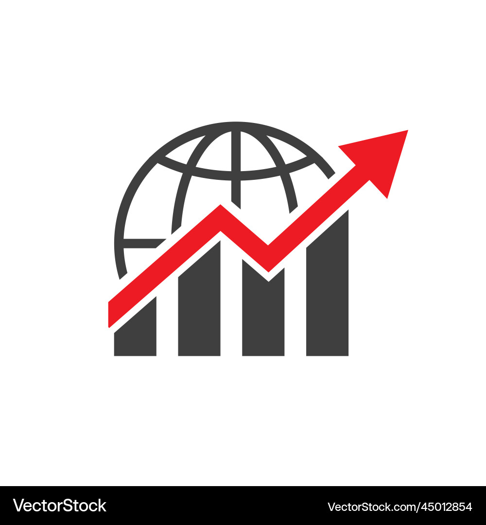 Global economic growth Royalty Free Vector Image