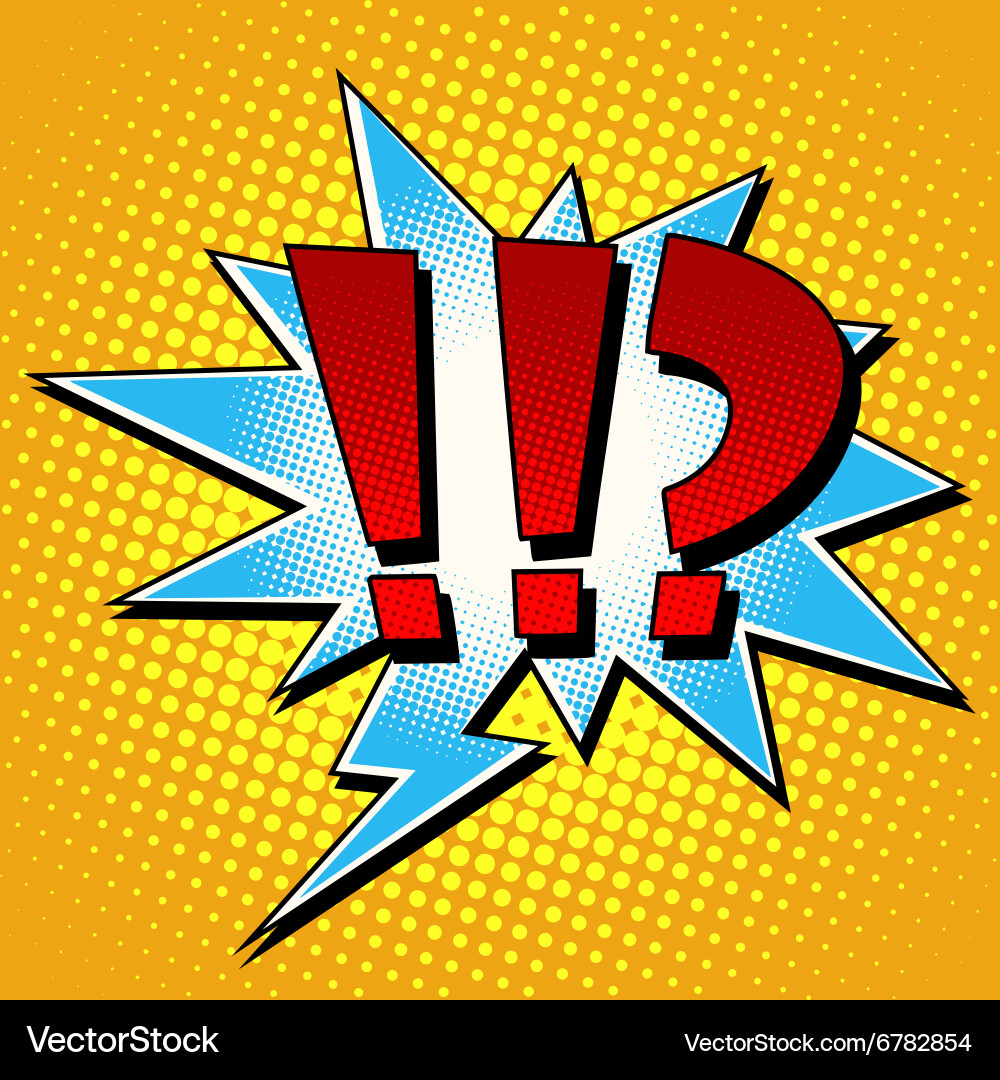 Question Marks Comic Pop Art Royalty Free Vector Image