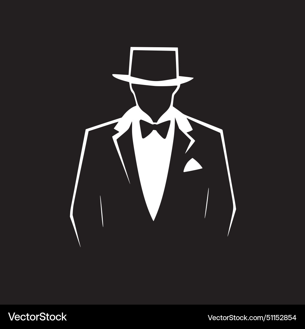Suit - minimalist and simple silhouette Royalty Free Vector
