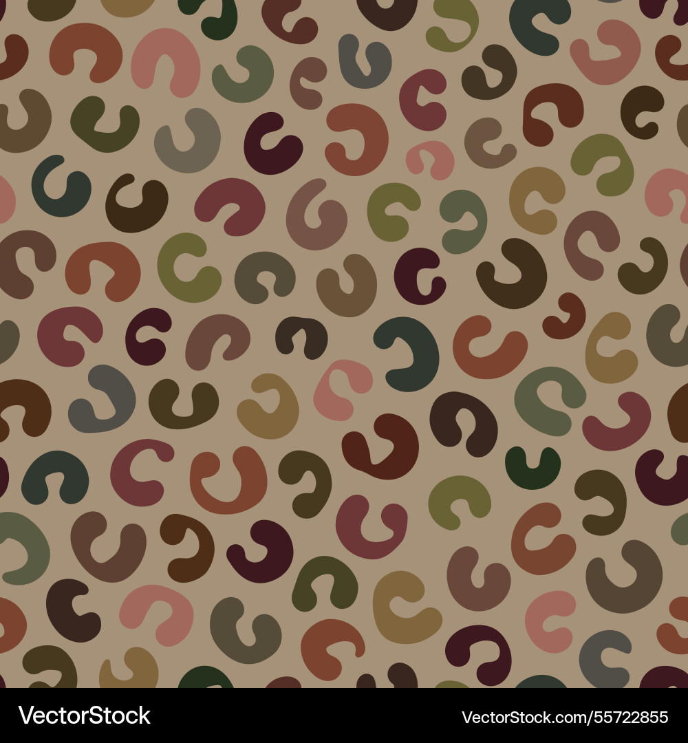 Seamless abstract pattern with brushstroke loops Vector Image