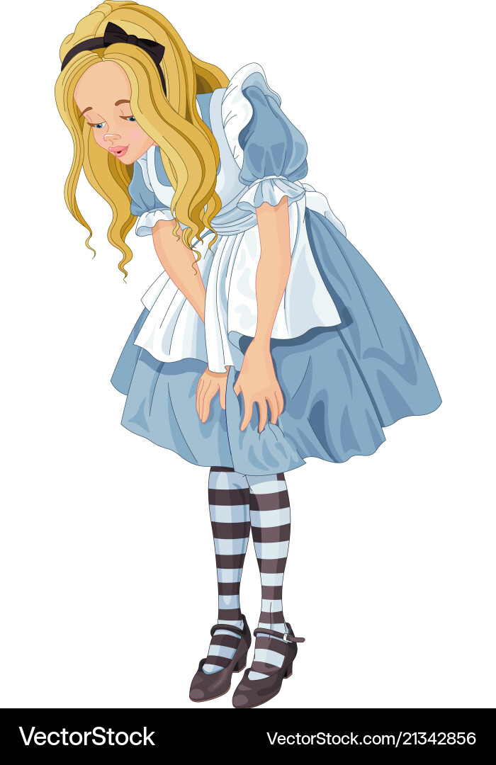 Alice in Wonderland Character Royalty Free Vector Image