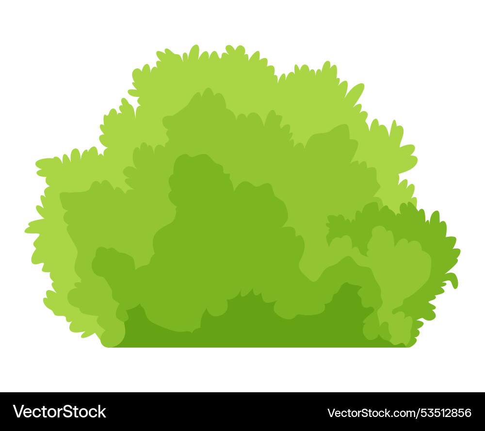 Bush icon cartoon forest or park shrubbery Vector Image