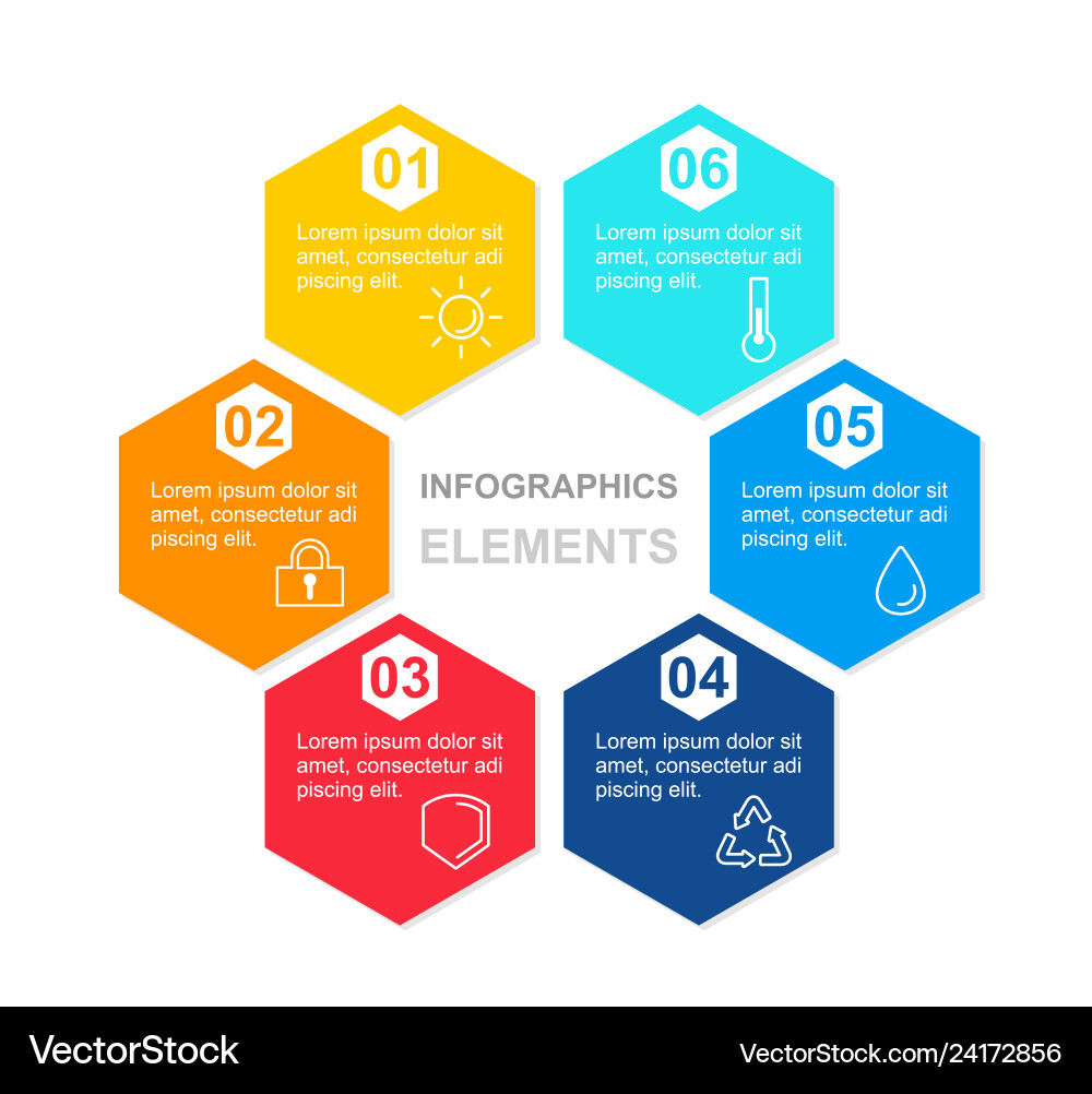 Colorful Infographic Template Royalty Free Vector Image