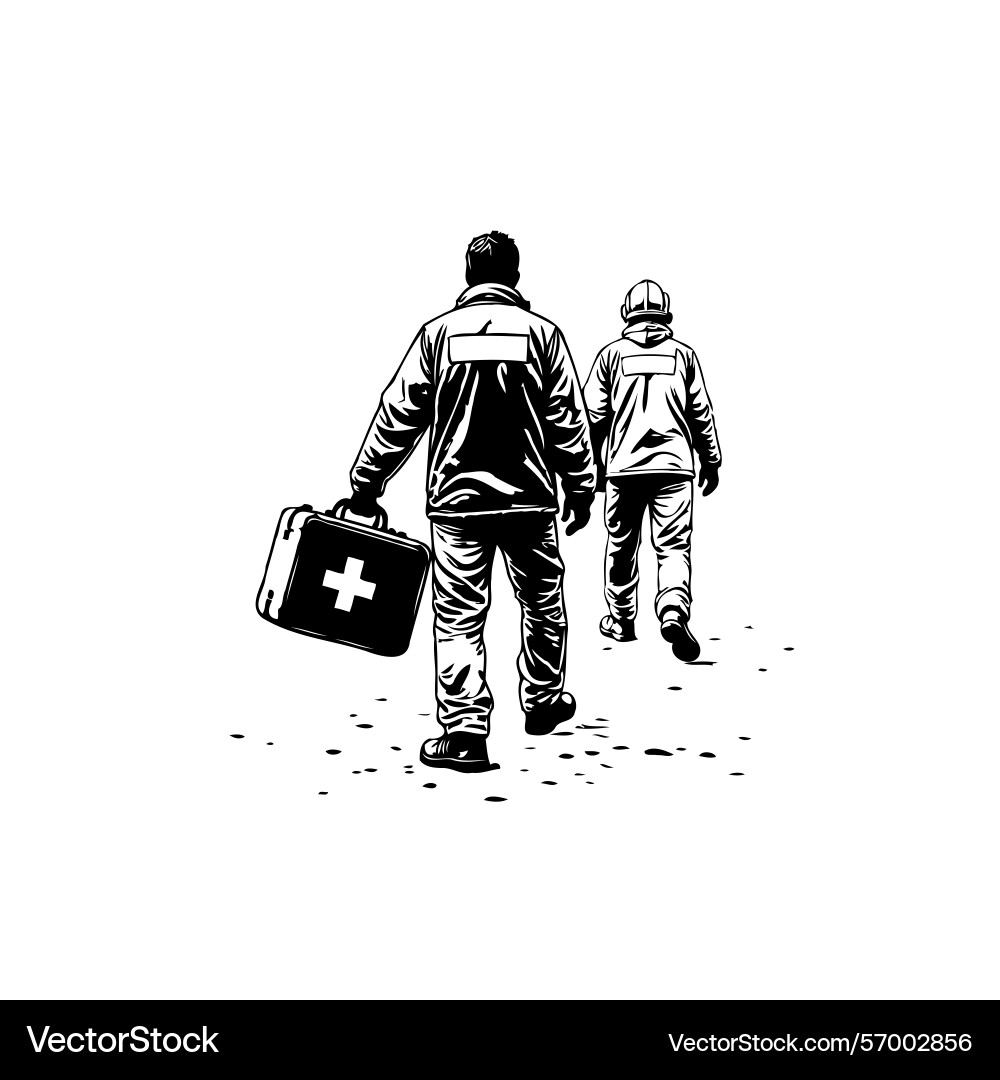 Emergency Response Healthcare Team Royalty Free Vector Image