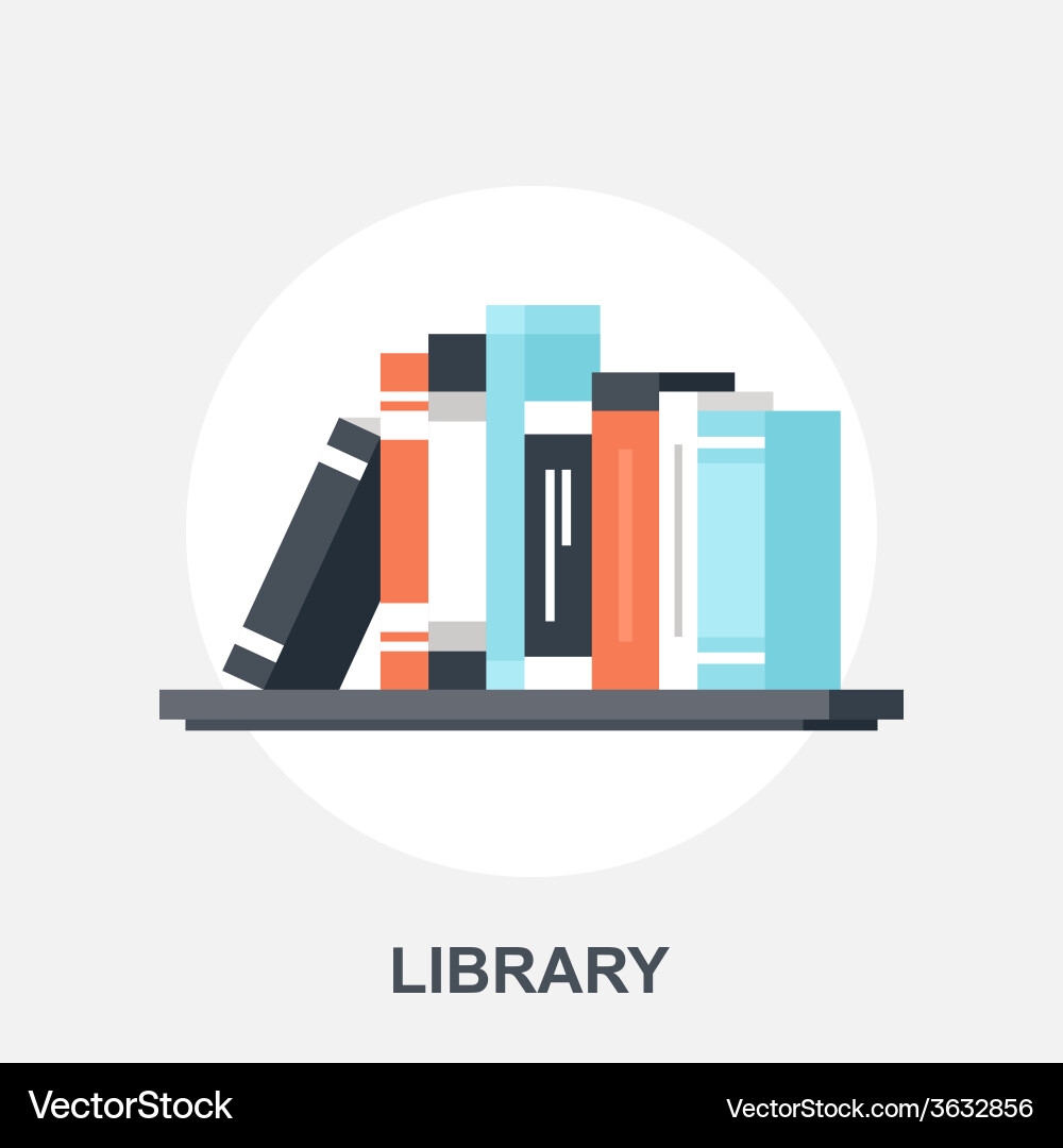 Library Royalty Free Vector Image - VectorStock