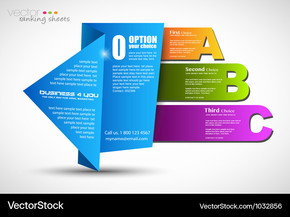 Ranking page Royalty Free Vector Image - VectorStock