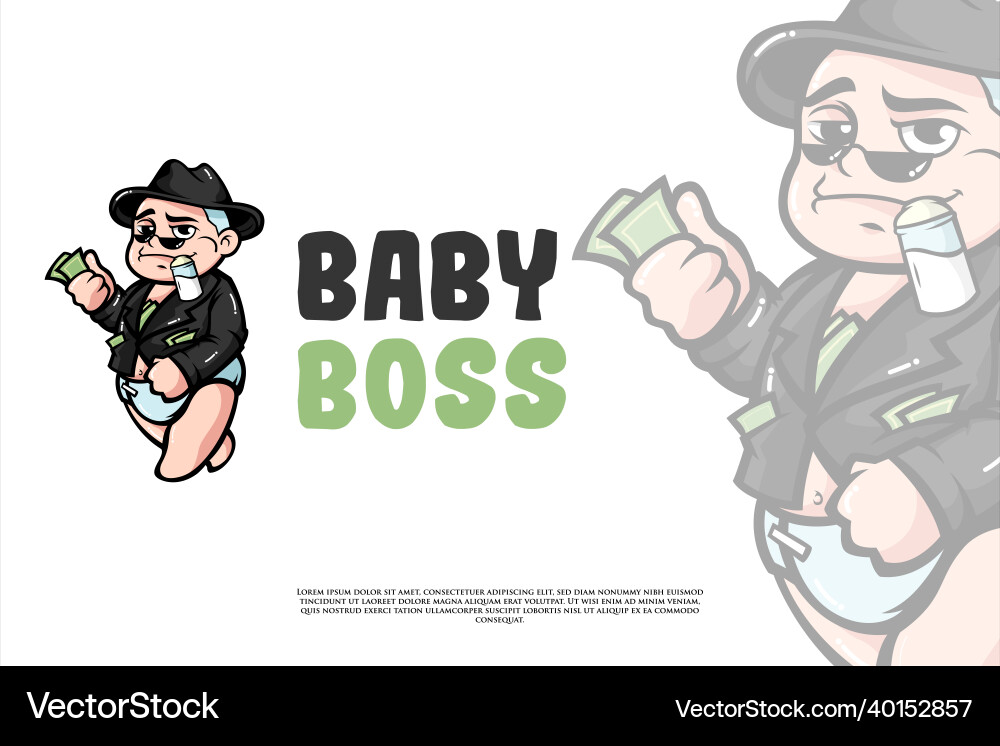 Baby boss Royalty Free Vector Image - VectorStock