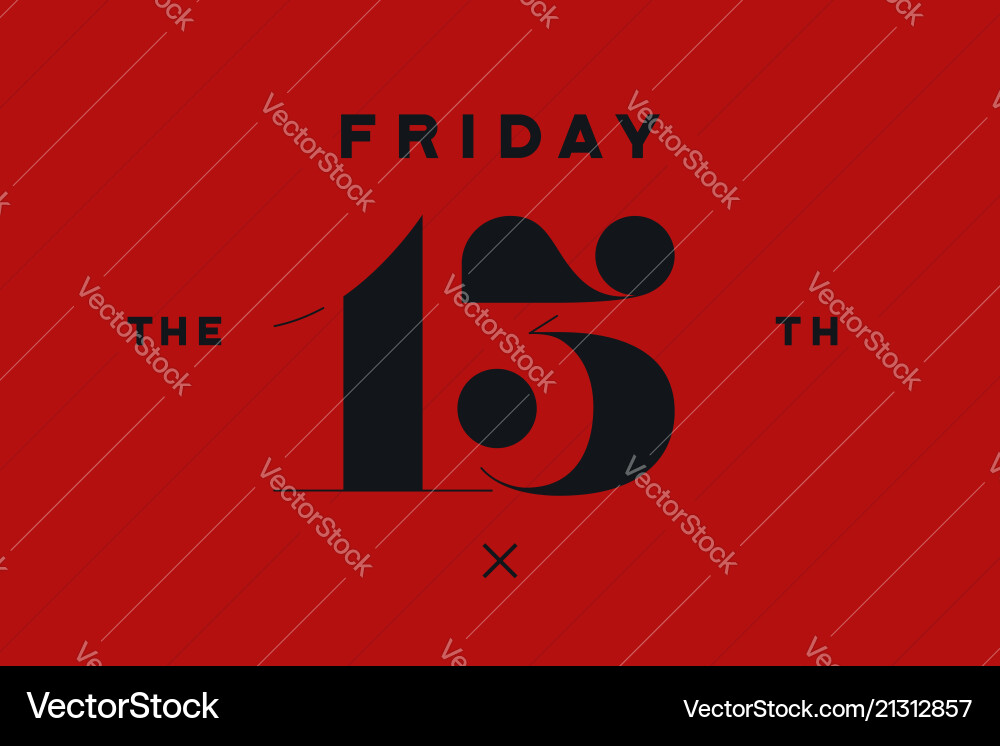 Friday the 13th Royalty Free Vector Image - VectorStock