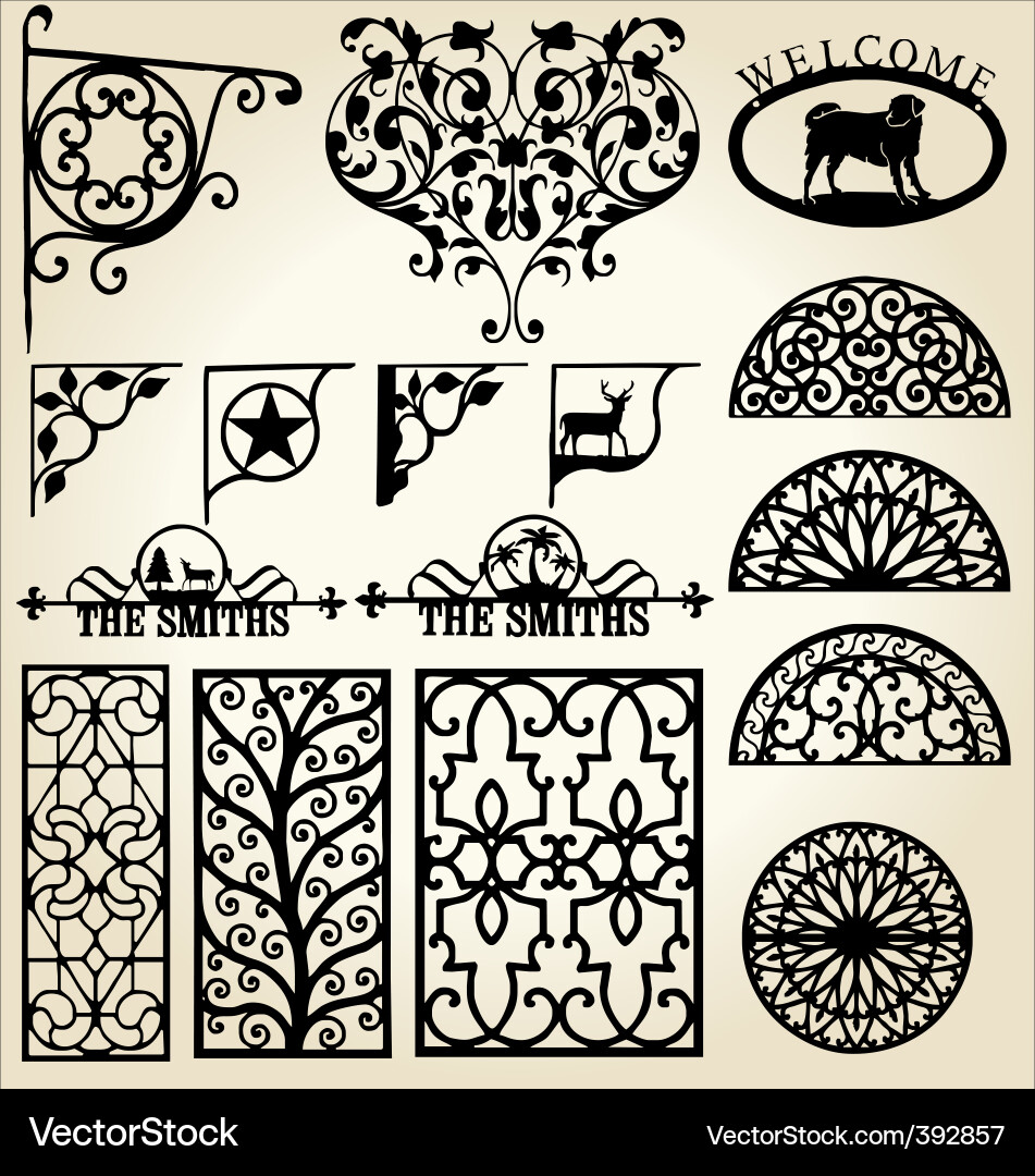 Wrought Iron Pattern Vector Images (over 660)
