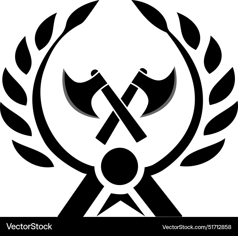 Axe logo design wood cutter template Royalty Free Vector