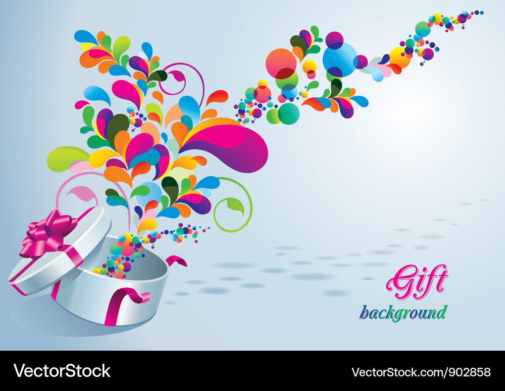 Beautiful gift background Royalty Free Vector Image