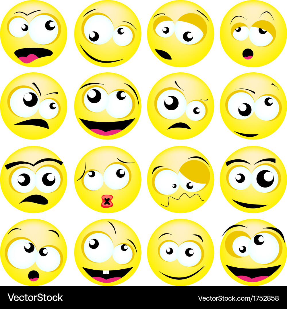 Smileys Royalty Free Vector Image - VectorStock