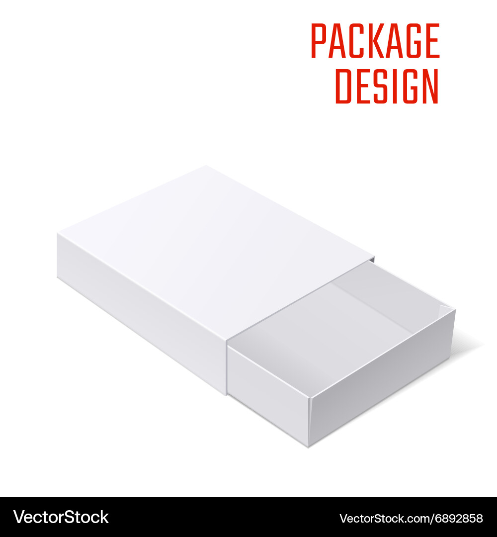 White product cardboard Royalty Free Vector Image