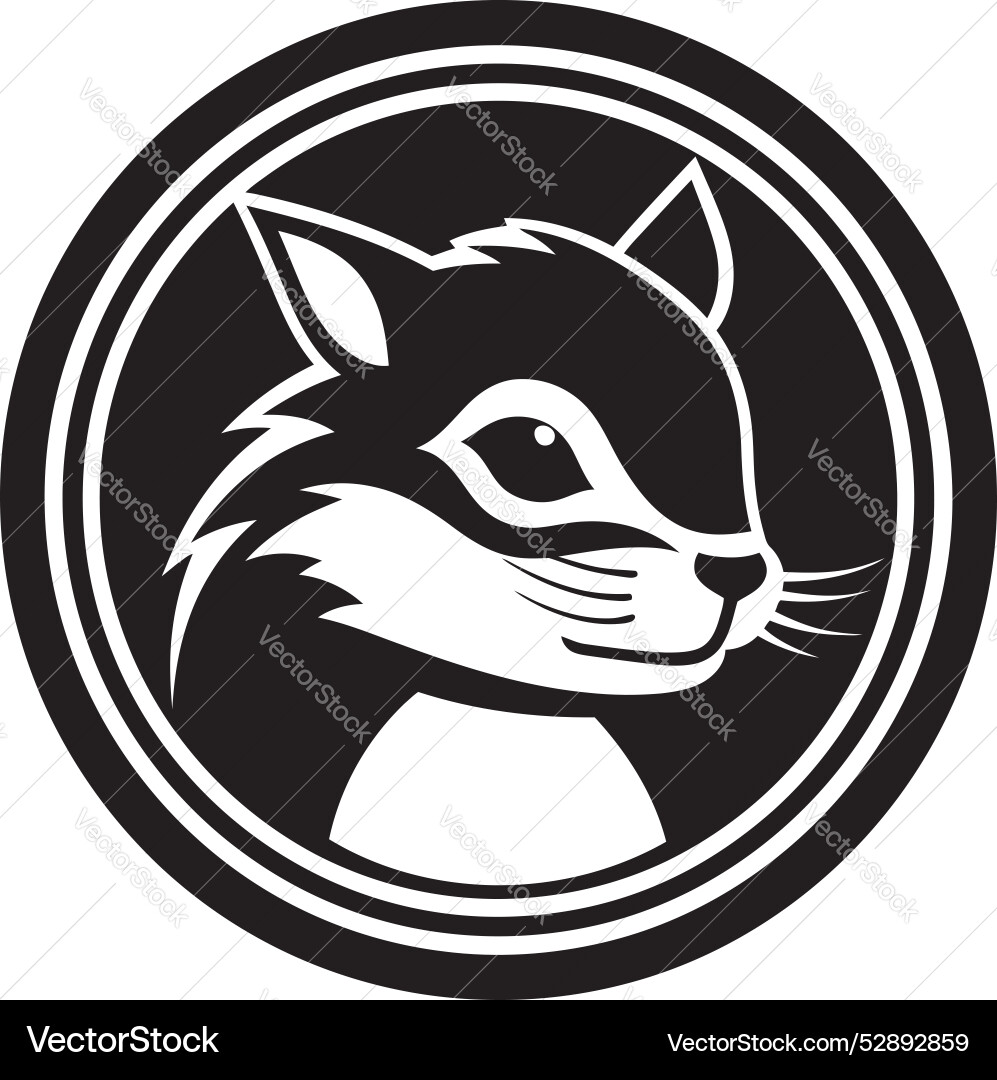 Chipmunk logo icon for creative professional Vector Image