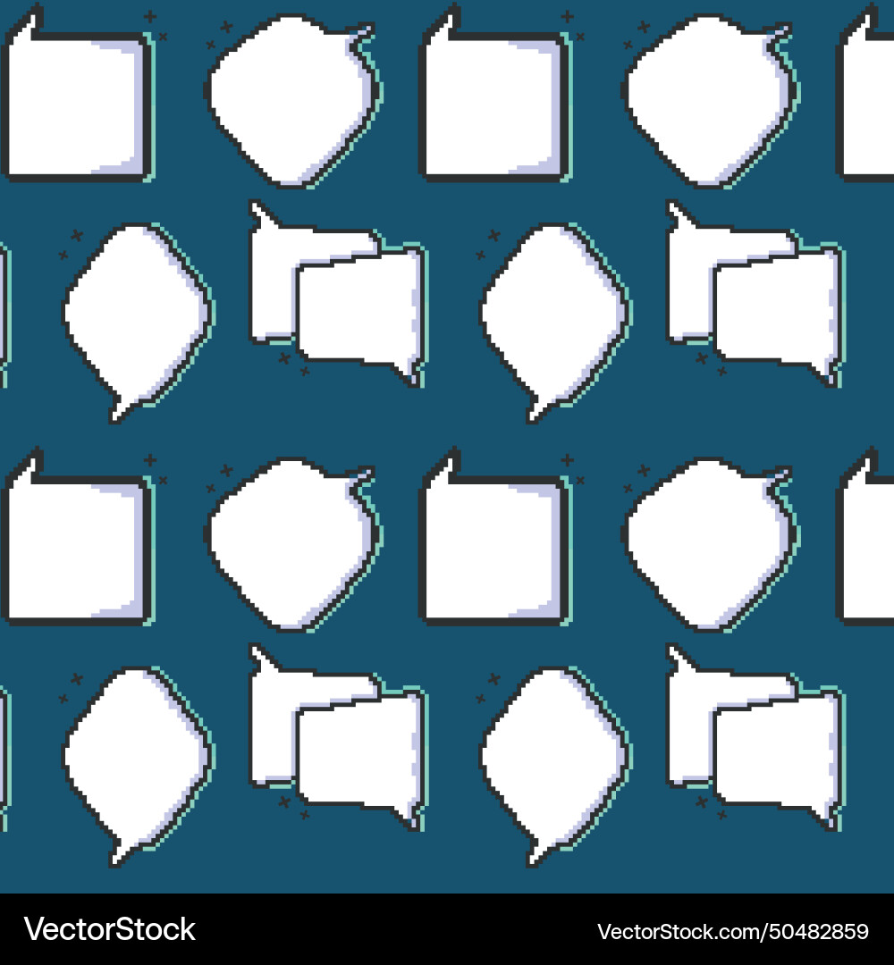Comic bubble chat pattern background Royalty Free Vector