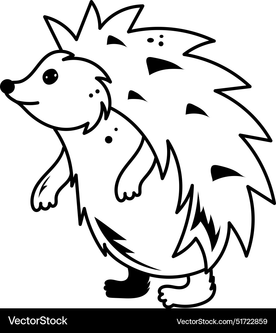 Quill pig Royalty Free Vector Image - VectorStock