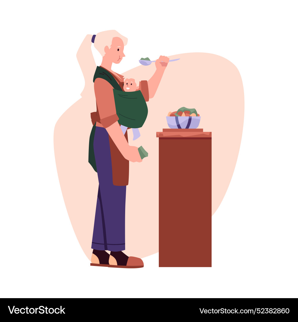 A depicting mother Royalty Free Vector Image - VectorStock