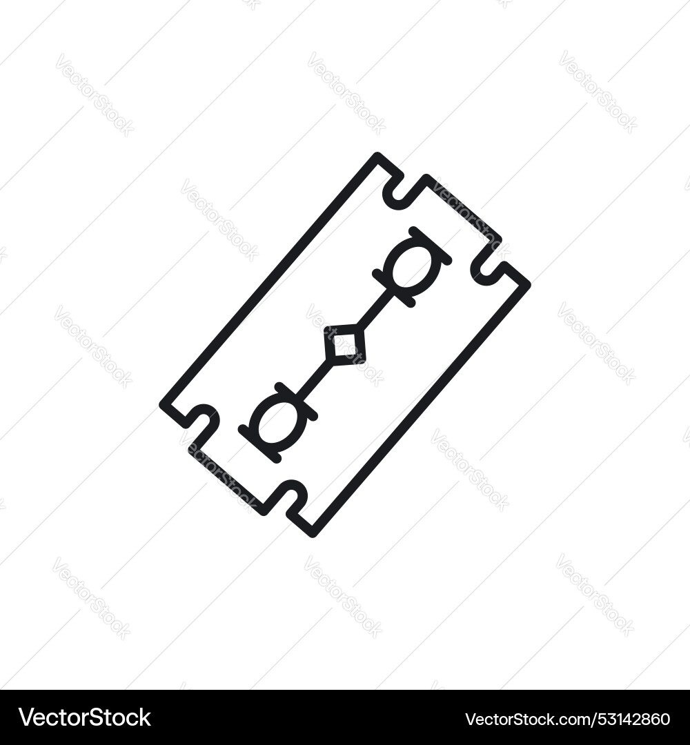 Blade razor icon symbol on white background Vector Image