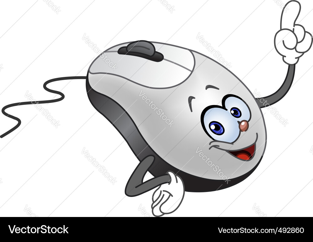 Cartoon Mouse Character Royalty Free Vector Image