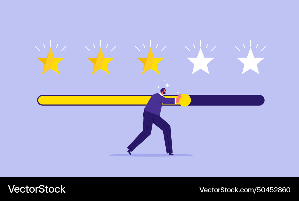 Customer review survey concept concepts Royalty Free Vector