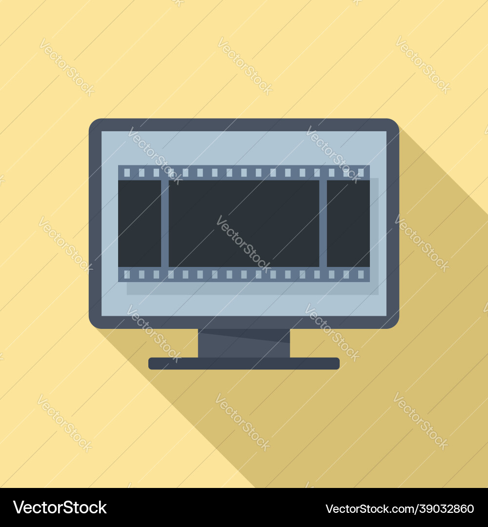 Fast Video Editing Icon Royalty Free Vector Image
