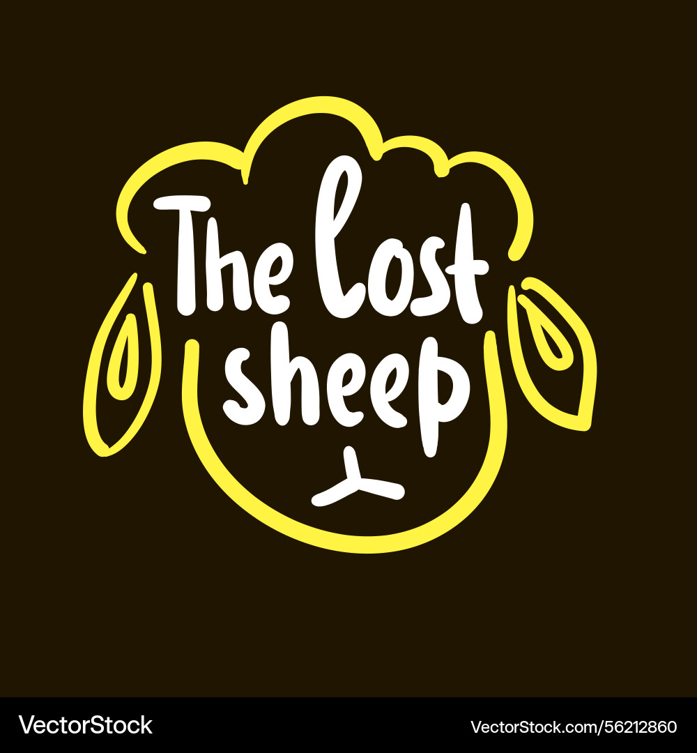 Lost sheep Royalty Free Vector Image - VectorStock