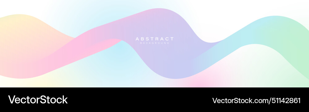 Abstract background with vivid pastel color wavy Vector Image